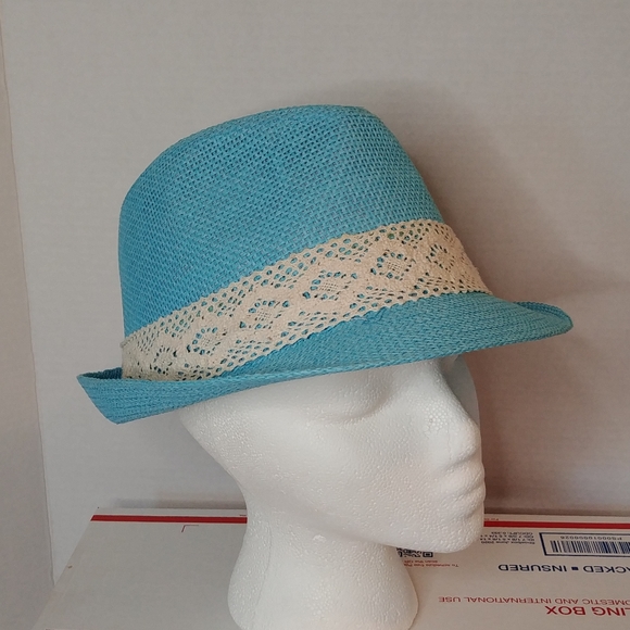 The Hatter Company | Accessories | Cool Sky Blue Fedora Hat Excellent ...